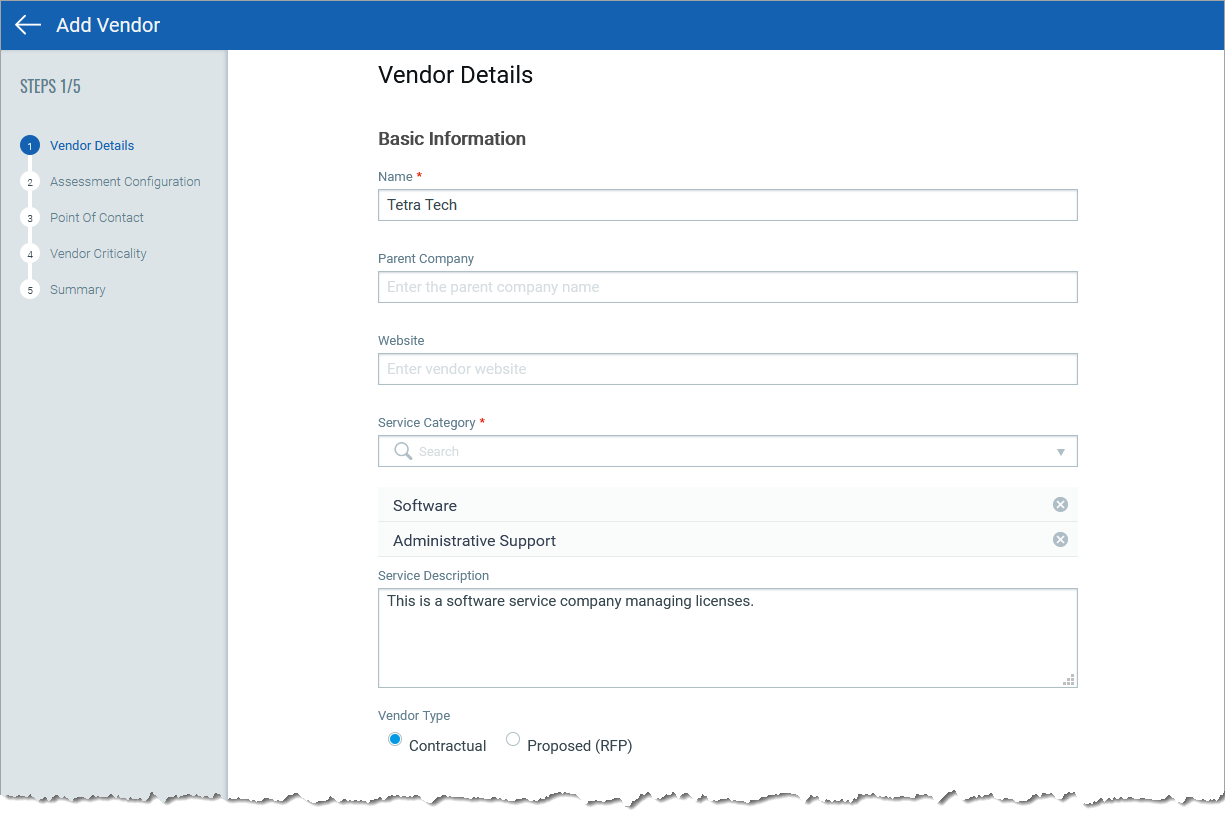 Manage Vendors