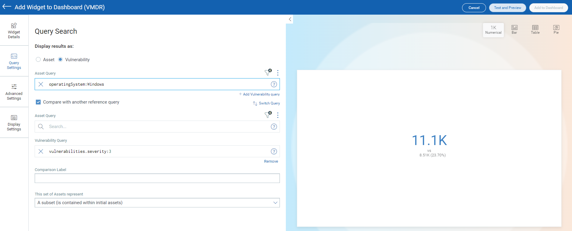 Numerical Widgets