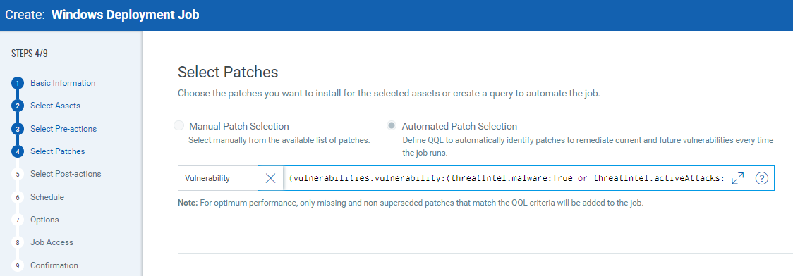Zero-Touch Patch Job